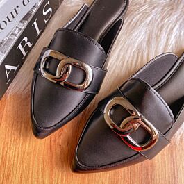 Mule Vip Preto Loja de Sapatos Femininos no Atacado